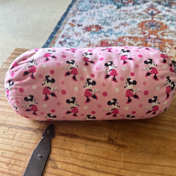 Disney | Bedding | Disney Minnie Mouse Pink Bolster Roll Pillow | Poshmark